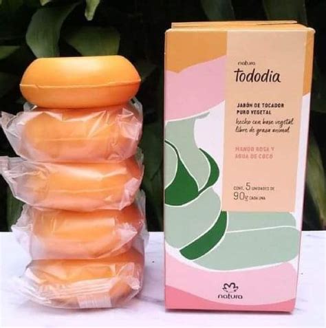 Sabonete em Barra Puro Vegetal Tododia Manga Rosa e Água de Coco 5