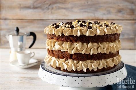 Naked cake caffè e cioccolato Ricetta Torte Dolci italiani