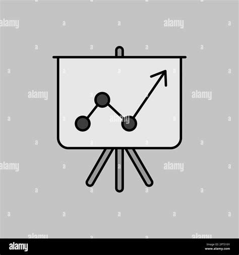 Icono de escala de grises del contorno del rotafolios Señal comercial