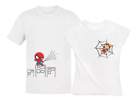 Playeras D O De Parejas Spiderman Hombre Ara A Amor Novios En Venta En