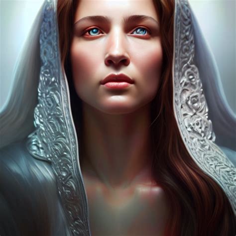 Krea Ai Portrait Painting Of A Divine Mercy Ultra Realist
