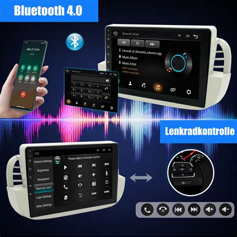 Carplay GPS Navi RDS Für Fiat 500 2007 2015 DAB Autoradio Android 12