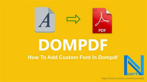 dompdf how to add custom font in dompdf nexample youtube