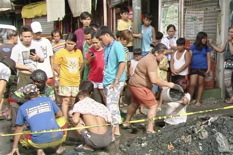 Batang Nahulog Sa Imburnal Sa Caloocan Patay ABS CBN News