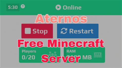 How To Make A Free Minecraft Server Aternos Server Youtube