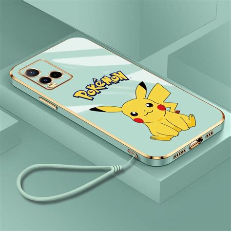 Pikachu Casing Vivo Y21 Y21E Y21A Y33T Y21S Y21G Y21T 2021 Y32 Y33S 4G