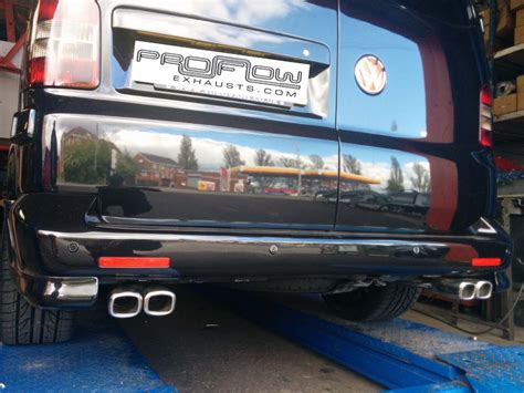 VW T5 T5 1 Transporter Stainless Steel Custom Exhaust Back Box Dual