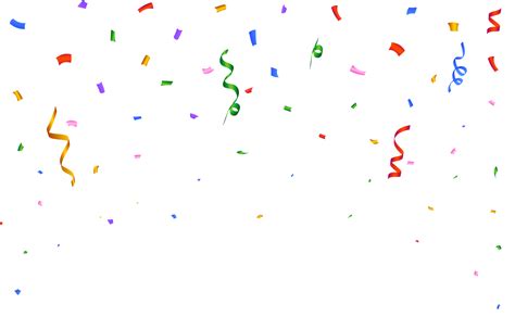Konfetti Png Illustration Zum Das Karneval Hintergrund Mehrfarbig