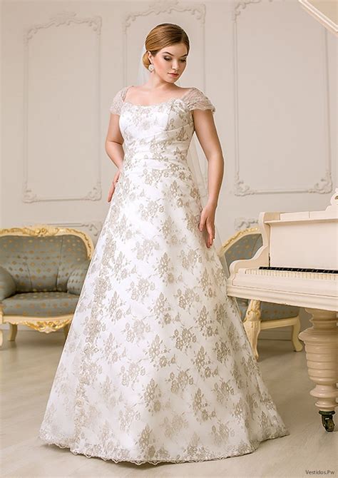 Más de 40 Vestidos de Novia para Gorditas Sencillos de Boda Civil y