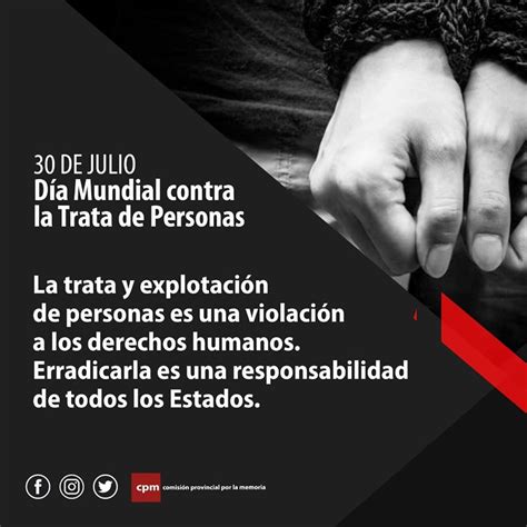 De Julio D A Mundial Contra La Trata De Persona