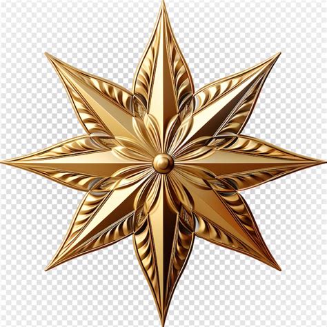 Estrellas De Oro Render D Aislado Sobre Fondo Transparente Estrella De