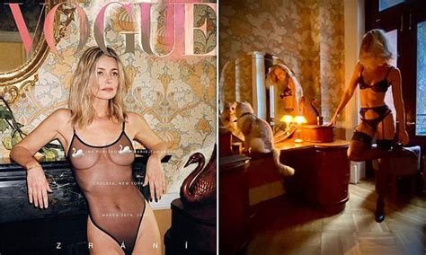 Paulina Porizkova 56 Poses For Full Frontal Nude Cover Of Vogue