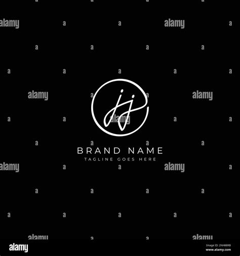J JJ Initial Letter Handwritten And Signature Vector Logo Business