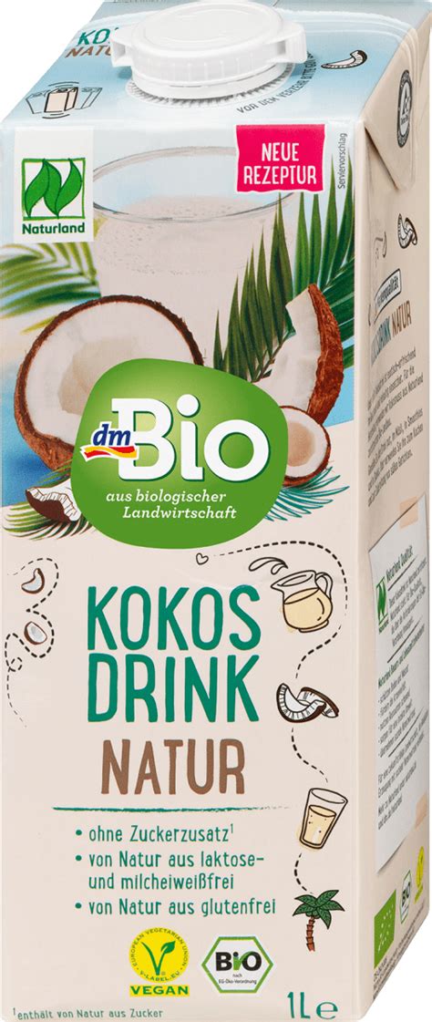 dmBio Pflanzendrink Kokos natur 1 l dauerhaft günstig online kaufen