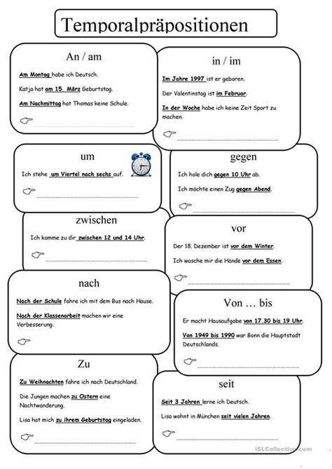 Temporalpr Positionen Pr Positionen Temporale Pr Positionen Grammatik