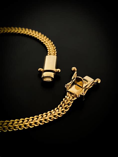 Pulseira Grumet Dupla 4 5mm Fecho Duplo Banhado A Ouro 18k Preço