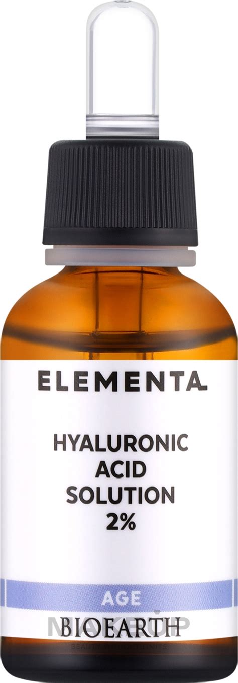 Hyaluronic Acid 2 Serum Bioearth Elementa AGE Hyaluronic Acid 2
