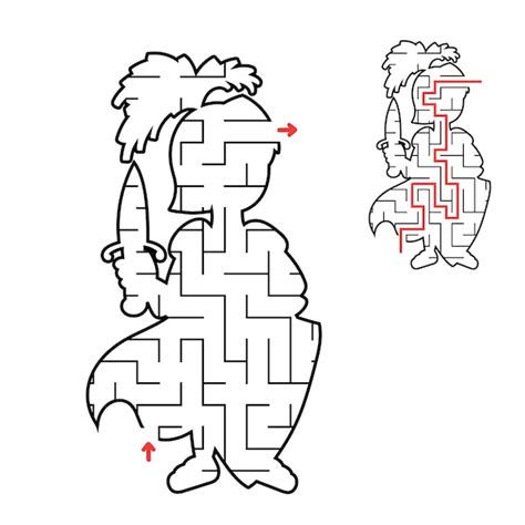 Quadratisches labyrinth spiel für kinder lustiges labyrinth