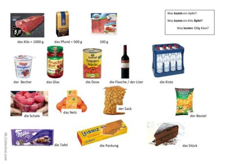 12 Verpackung Deutsch DAF Arbeitsblätter pdf doc