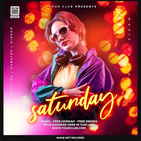 Free Psd Club Dj Party Flyer Social Media Post