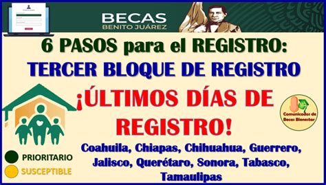 ÚLTIMOS DÍAS DE REGISTRO Becas Benito Juárez Nivel Básico aquí los