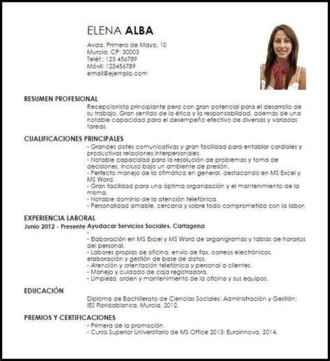 15 Carta De Presentación Recepcionista Ejemplo Descargar