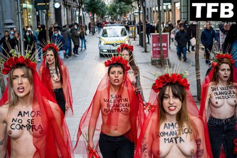 Femen Protest On Valentines Day In Madrid Photos Onlyfans