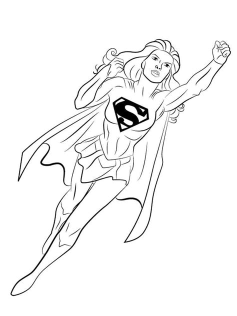 Superwoman Coloring Page Carlossaviero