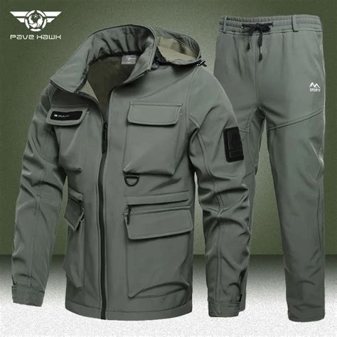 Winter Taktische Sets M Nner Milit R Hai Haut Soft Shell Kapuzen Jacke