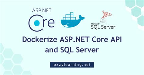 dockerize your sql server and use it in asp net core