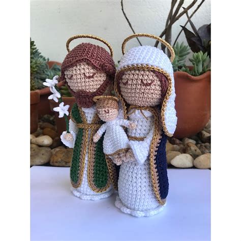 Sagrada Família Amigurumi Elo7 Produtos Especiais
