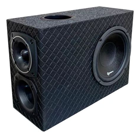 Caixa Trio Slim Sub 8 Pol Taramps Automotiva Driver Tweeter Frete grátis