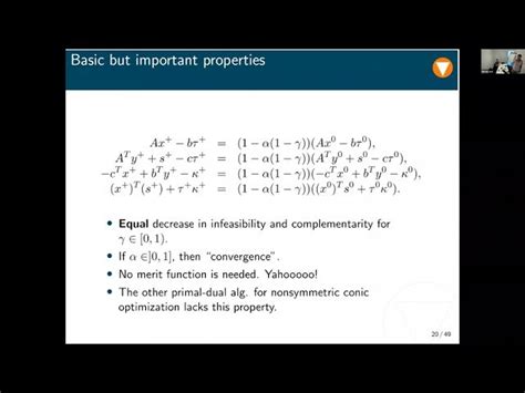 free course a primal dual interior point algorithm for nonsymmetric conic optimization from