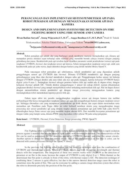 pdf perancangan dan implementasi sistem pendeteksi api … · 2020 5 10 · perancangan dan