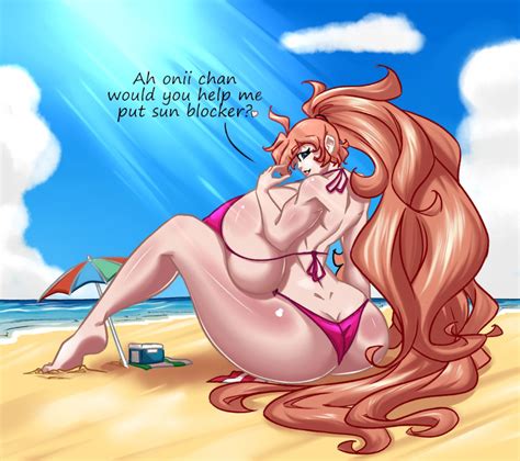 Rule 34 1girls Amazon Ass Cleavage Back View Beach Big Ass Big Breasts Bikini Breast Squish
