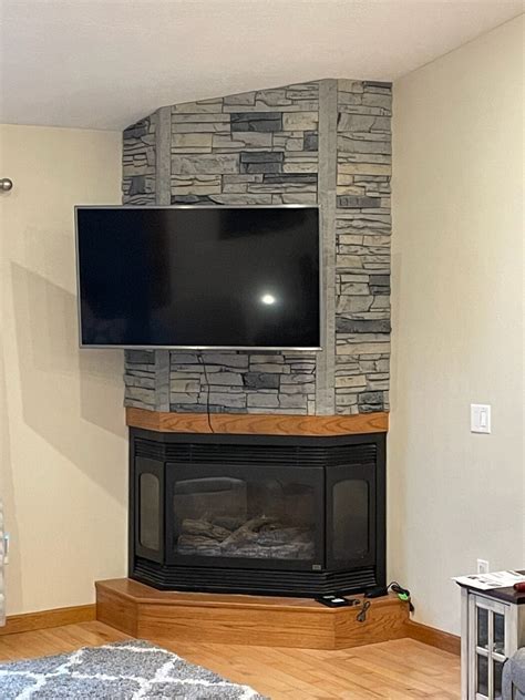 Shane S Electric Fireplace And TV Wall GenStone