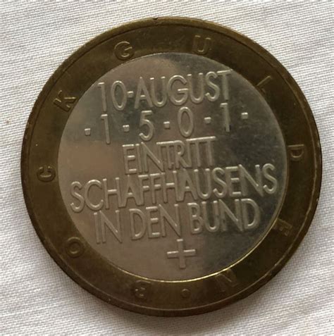 Jubiläumsmünze 500 Jahre SH in der Eidgenossenschaft Kaufen auf Ricardo