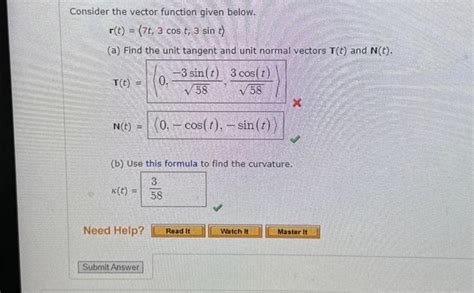 solved consider the vector function given below