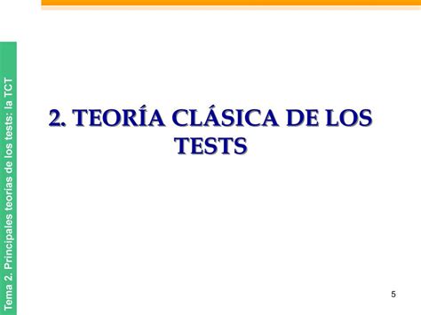 PSICOMETRÍA Tema 2 Principales teorías de los tests ppt descargar