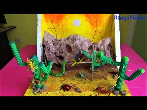 Como Hacer MAQUETA De ECOSISTEMA TERRESTRE De DESIERTO DIORAMA