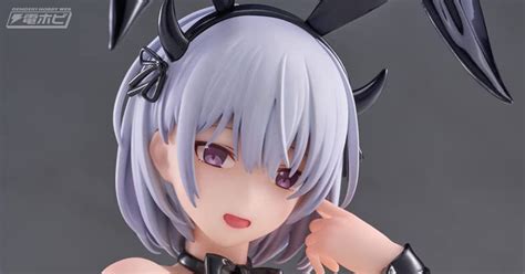 おへそまで丸見えなバニー姿がセクシー鈴雨やつみ氏が描く小悪魔なバニーガール乃々のフィギュアがAmazonで予約受付中 電撃ホビーウェブ