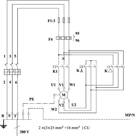 Schematic Of The Power Circuit Of Electro Pump Starter Via Automatic