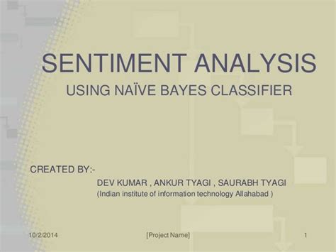 sentiment analysis using naive bayes classifier