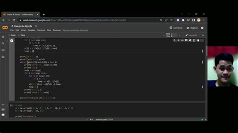 implementasi gauss seidel dan jacobi pada python youtube