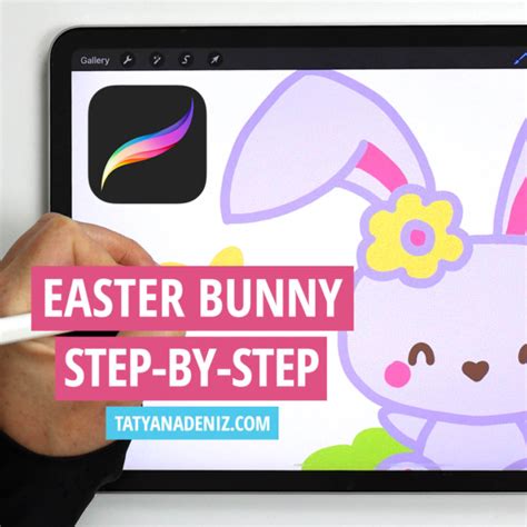 How To Draw Cute Easter Bunny Guided Drawing Video Tutorial