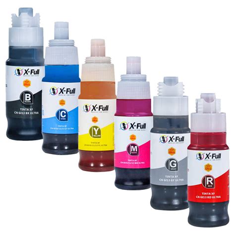 Kit Tinta X Full Compat Vel Gi Para Canon G G Mundoware