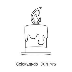 20 Dibujos De Velas Para Colorear Gratis Coloreando Juntos