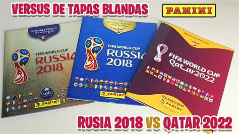 Álbum Qatar 2022 vs Álbum Russia 2018 de Panini Cuál es mejor Versus