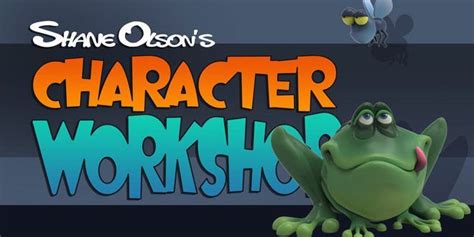 A Cartoon Character With The Words May 3d Character Workshop In Front Of It