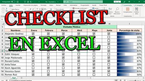 Como Hacer Un Checklist En Excel De Una Forma Facil Y Gratis Youtube